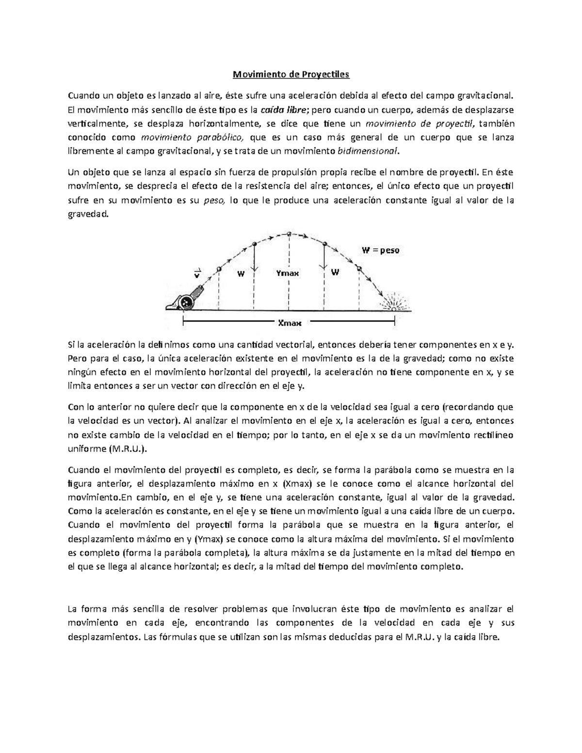 Practica Virtual 3-Movimiento de Proyectiles - Movimiento de ...