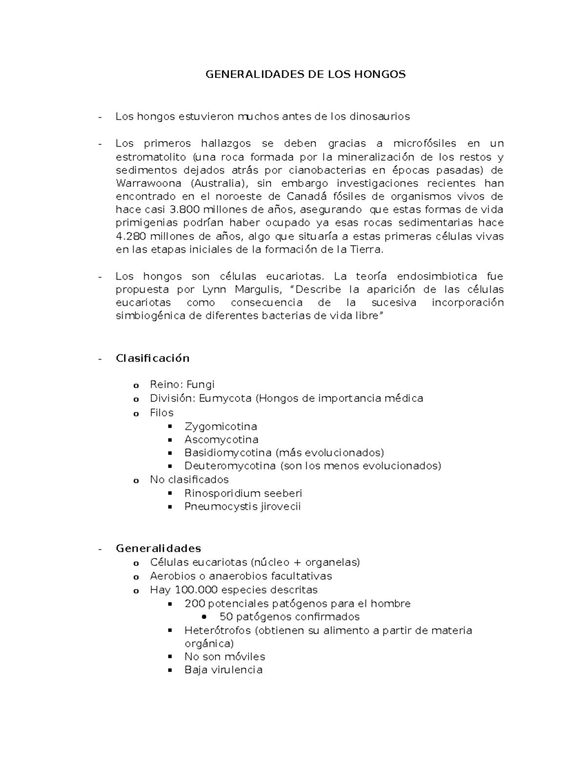 Generalidades DE LOS Hongos - GENERALIDADES DE LOS HONGOS - Los hongos ...