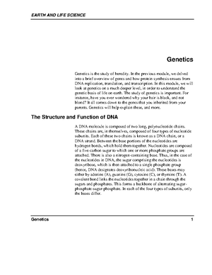 Week 016 Module Ecology - EARTH AND LIFE SCIENCE Ecology 1 Ecology ...