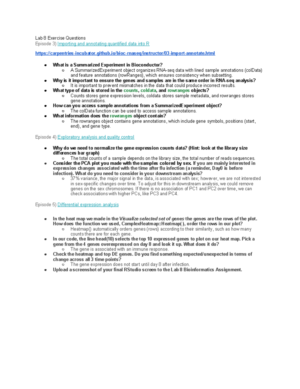 Lab 8 Exercise Questions - Lab 8 Exercise Questions Episode 3 ...