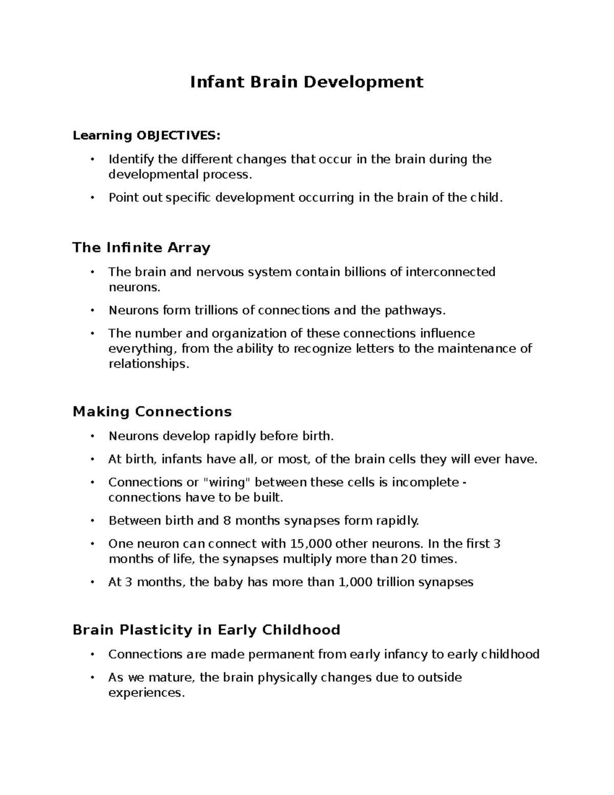 Infant Brain Development CAD - Infant Brain Development Learning ...