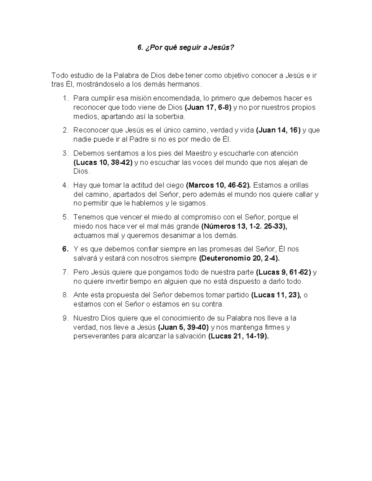 6. ¿Por qué seguir a Jesús - ¿Por qué seguir a Jesús? Todo estudio de ...
