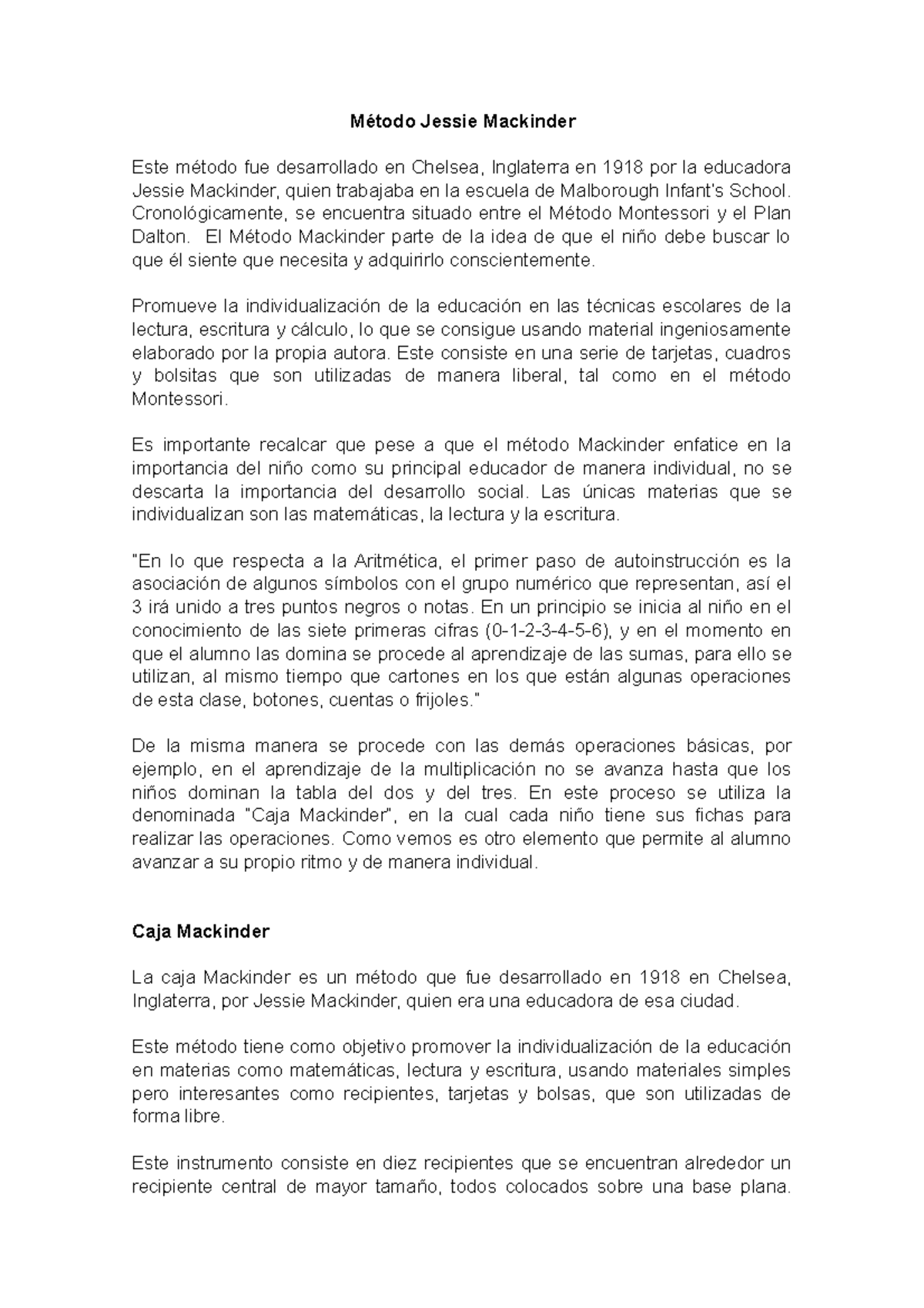 Jessie Mackinder - aPOYO PARA LOS COMPAÑEROS QUE LO REQUIERAN - Método ...