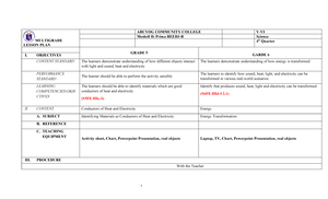 Grade 41 - LESSON PLAN - GRADE 4 GRADE 5 I Identify and use adjectives ...