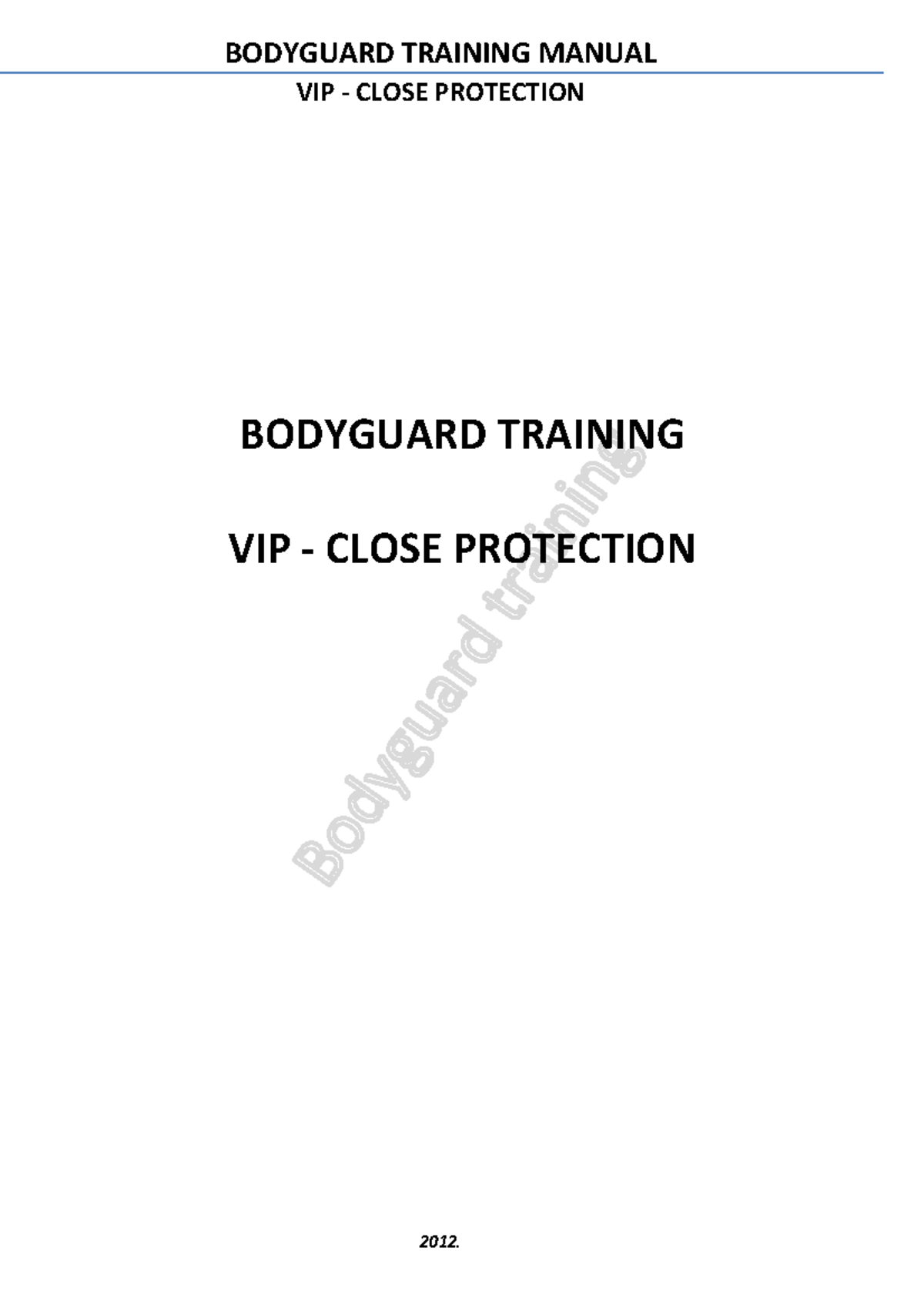 Bodyguard-training-manual-vip-security compress - VIP - CLOSE ...