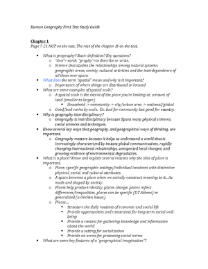 Revised MAP Human Geography - As an avid traveler, maps are critical ...