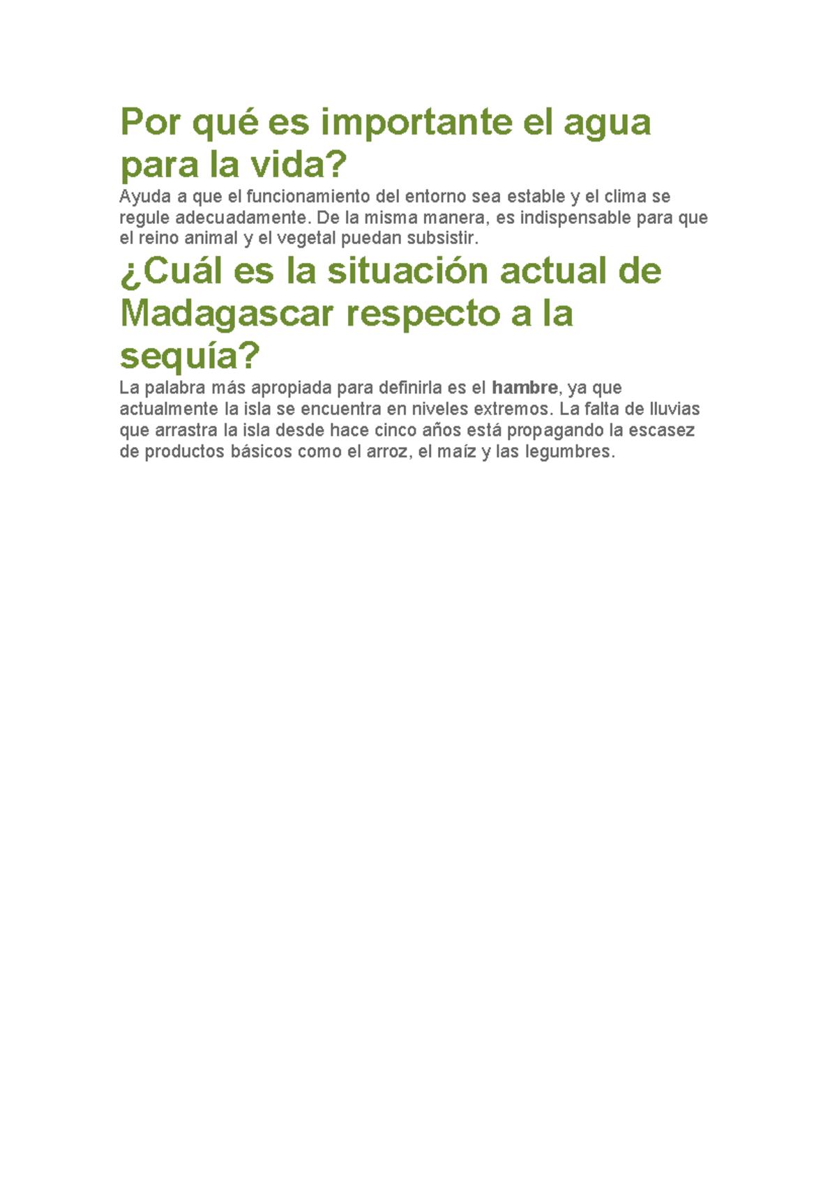Agua 4 - Cuidados del agua - Por qué es importante el agua para la vida ...