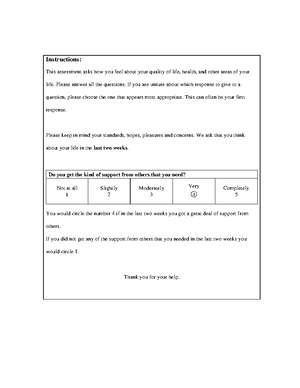Padua Inventory - (1995). Padua Inventory-Washington State University ...