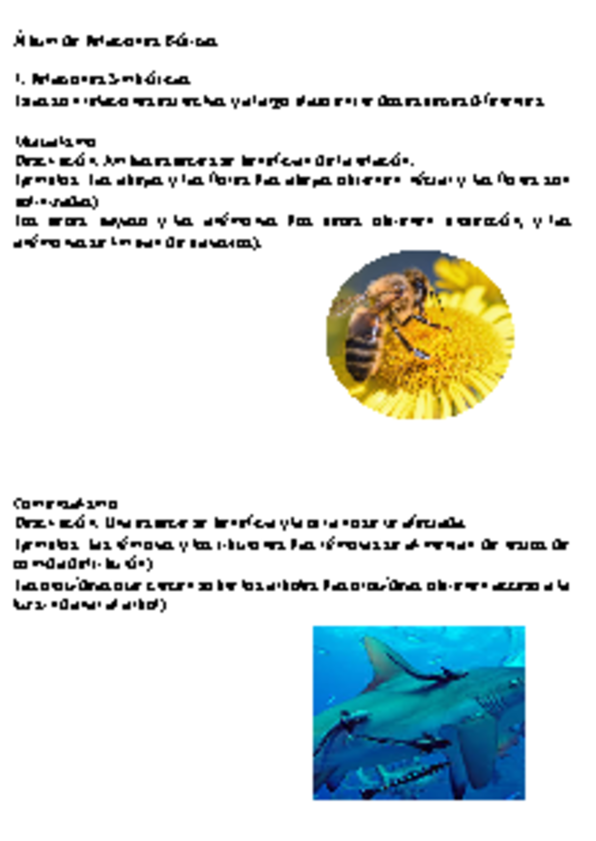 Álbum de Relaciones Bióticas 1. Relaciones Simbióticas Estas son ...