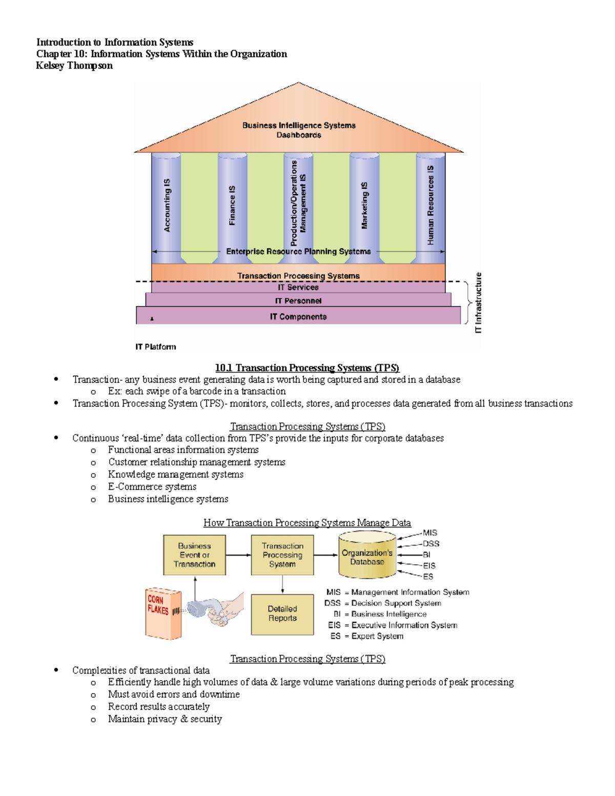Information Systems Within the Organization - Source data automation ...