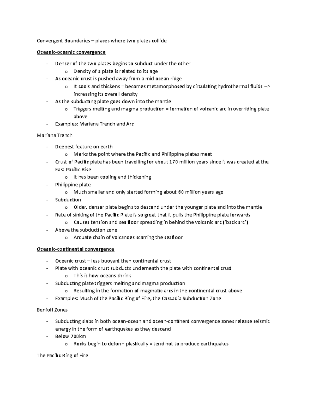 Convergent Boundaries Module _ CONVERGENT BOUNDARIES EESA - ES274 - WLU ...