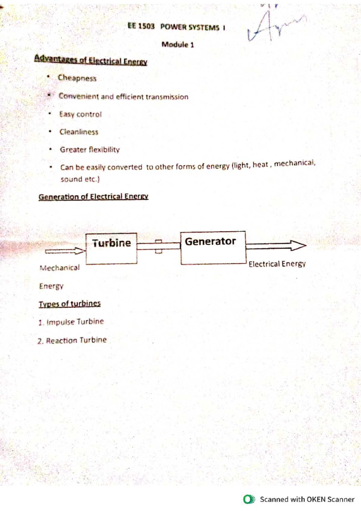 Powesystem module 1 - Lacture note - Basic electrical engineering - Studocu