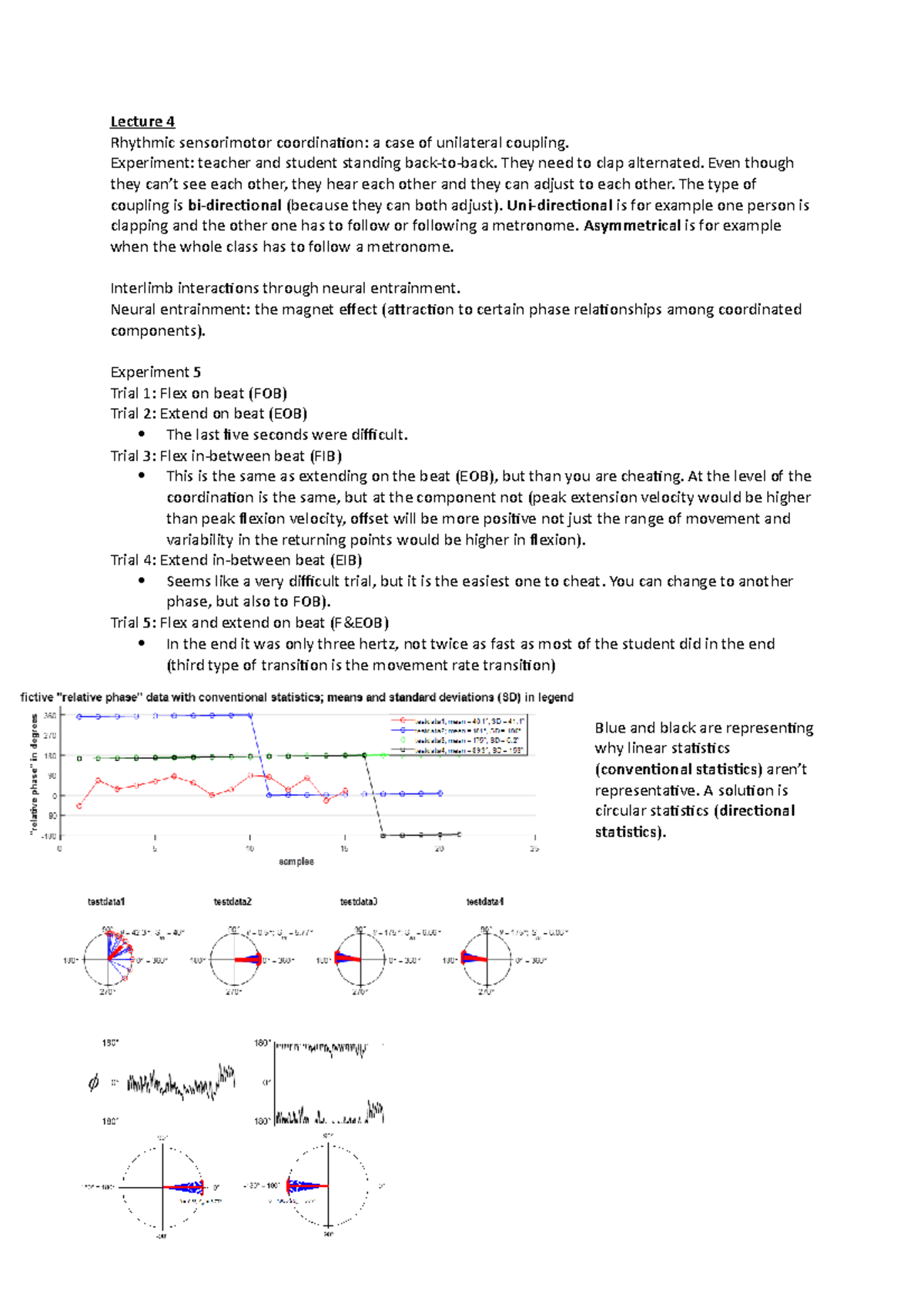 Lecture 4 Coordination Dynamics Lecture 4 Rhythmic Sensorimotor
