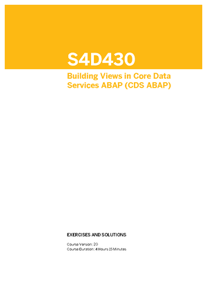 ABAP Exercises - Exercises: Introduction to ABAP Programming SAP Development ABAP Training The ...