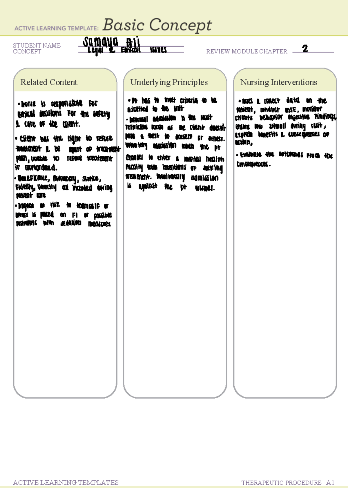 Basic Concept form - STUDENT NAME CONCEPT REVIEW MODULE CHAPTER Related ...