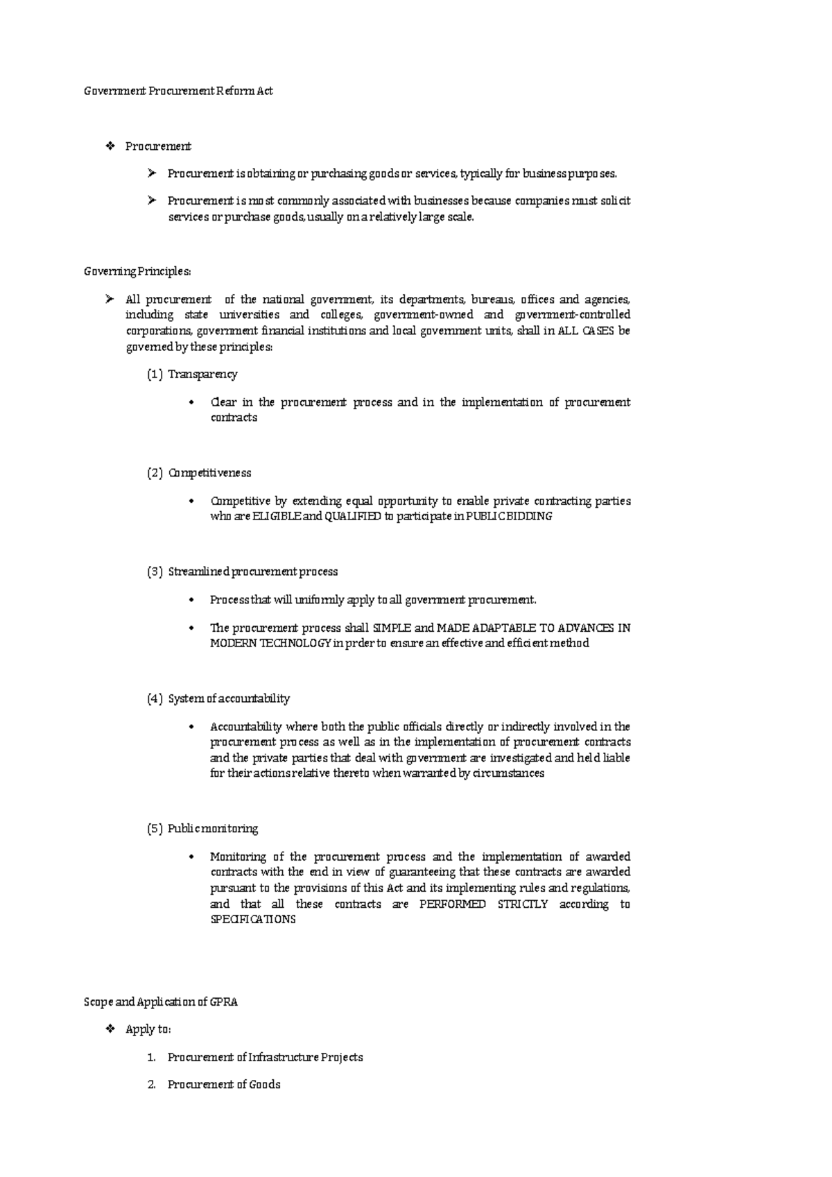 RFBT 3 - GRPA - Law - Government Procurement Reform Act Procurement ...