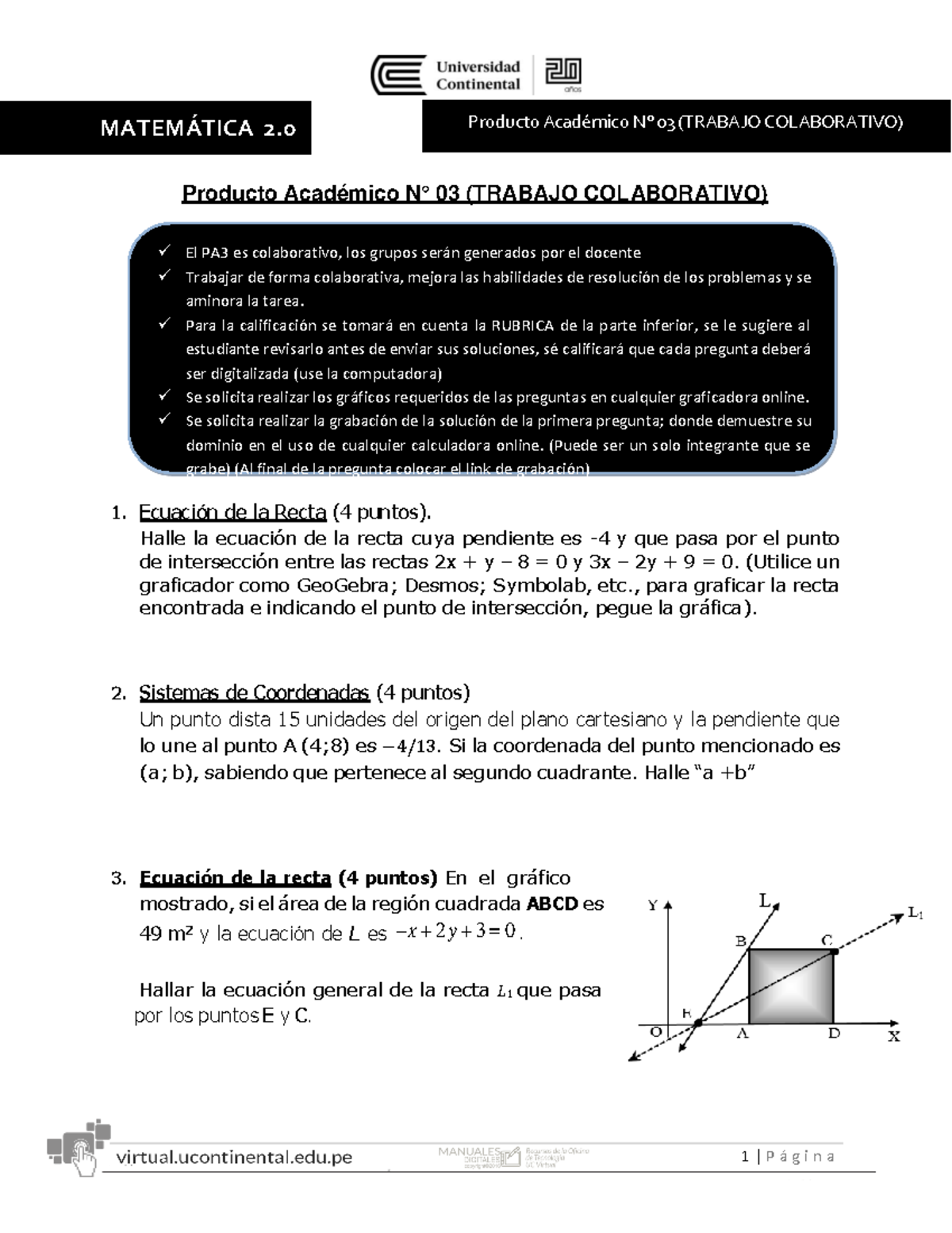 Producto ACA 03 MAT - Apuntes - MATEM¡TICA 2 Producto AcadÈmico N∞ 03 ...