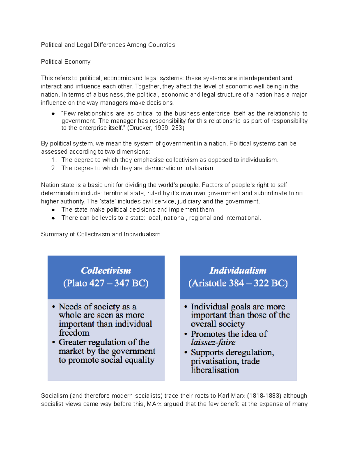 International Business Environment - Legal, Political and Institutional ...