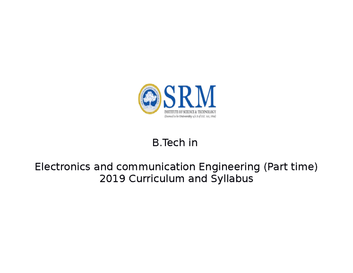 ECE PT syllabus - nb,jgk - B in Electronics and communication ...