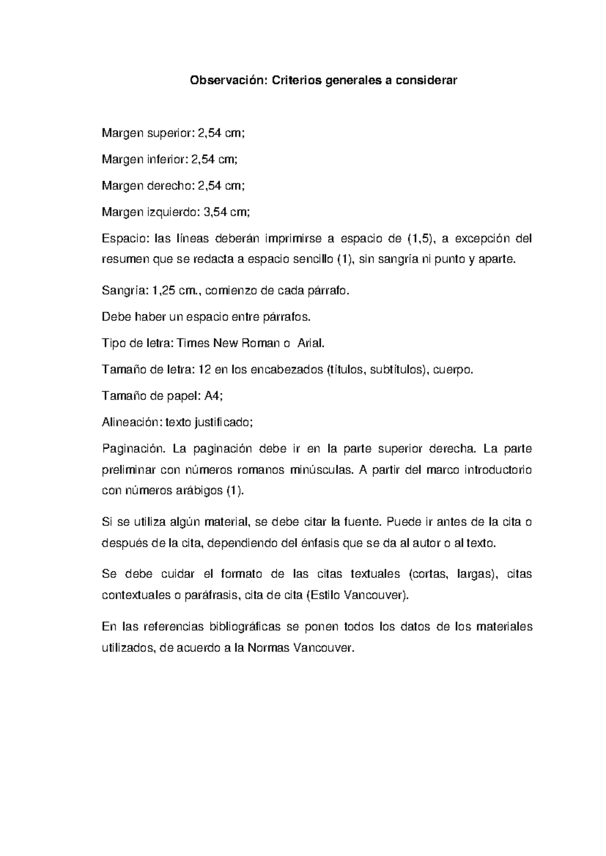 Normas Vancouver. PDF - Snsnsk - Observación: Criterios generales a ...