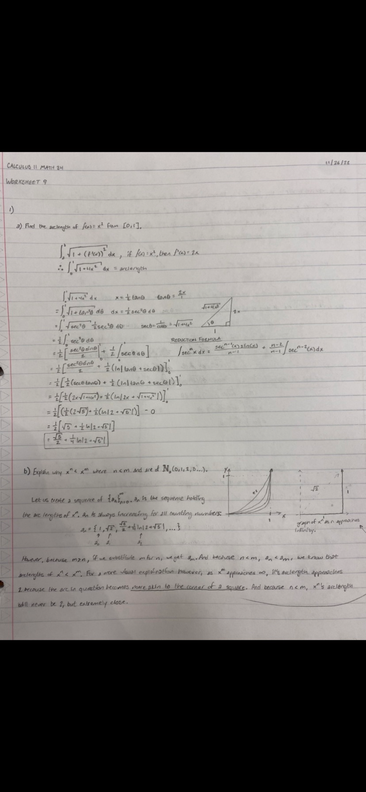 Calc 2 Worksheet 9 - Studocu