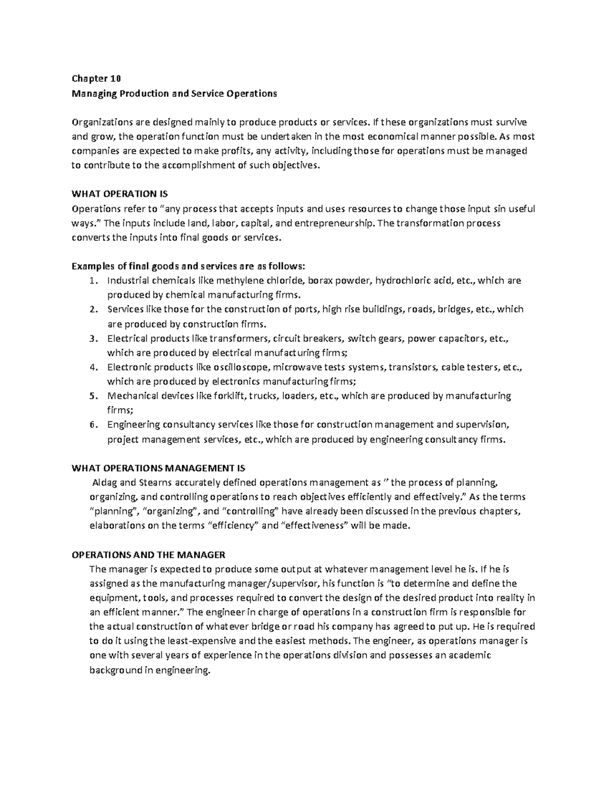 175562070 Managing Production and Service Operations - Chapter 10 ...