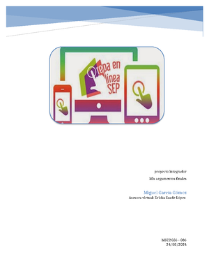 Modulo 5 Semana 4 Proyecto Integrador - Prepa en Línea - SEP - Studocu