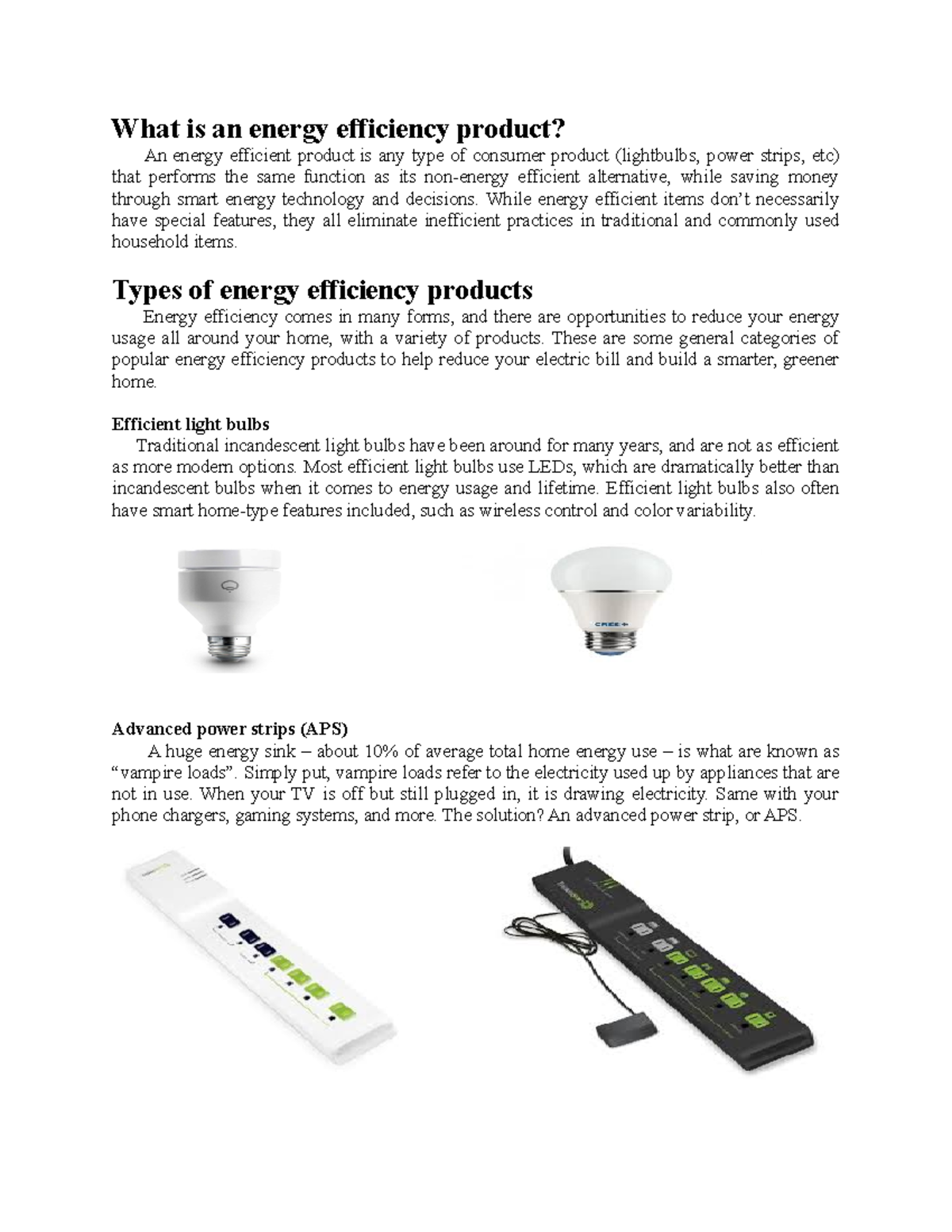 What is an energy efficiency product - While energy efficient items don ...