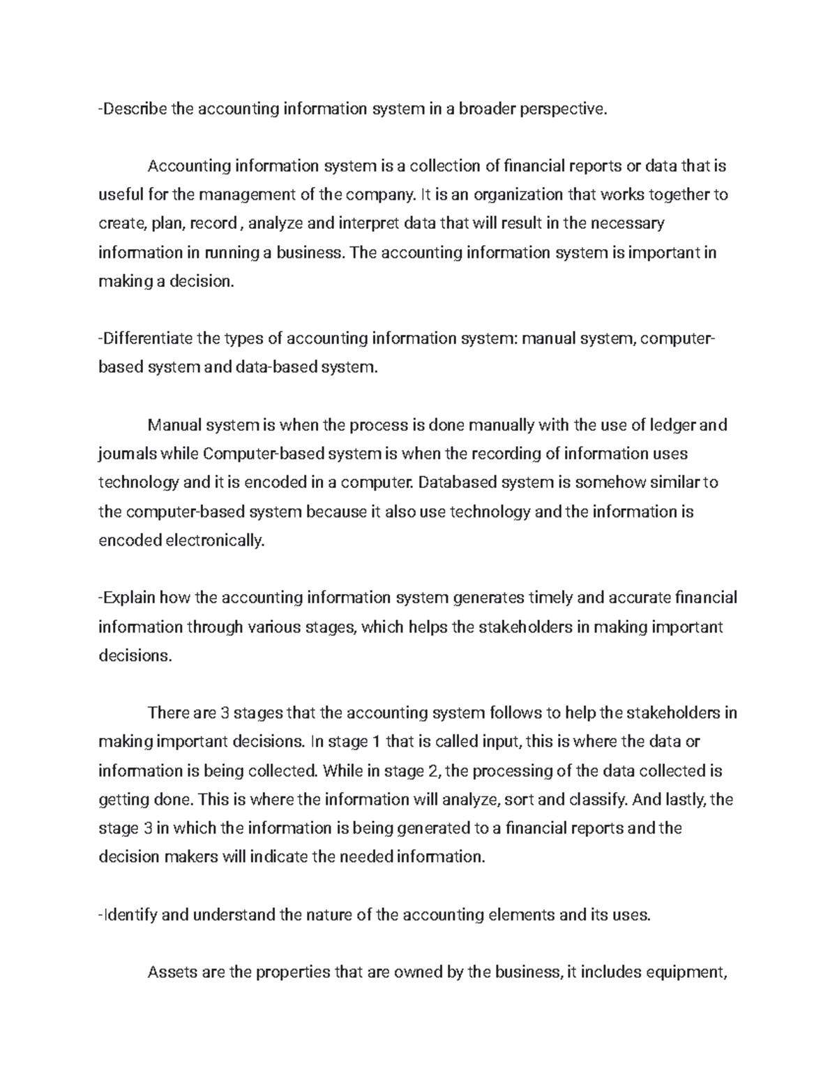 Untitled document on Accounting financial accounting - Fundamentals of ...