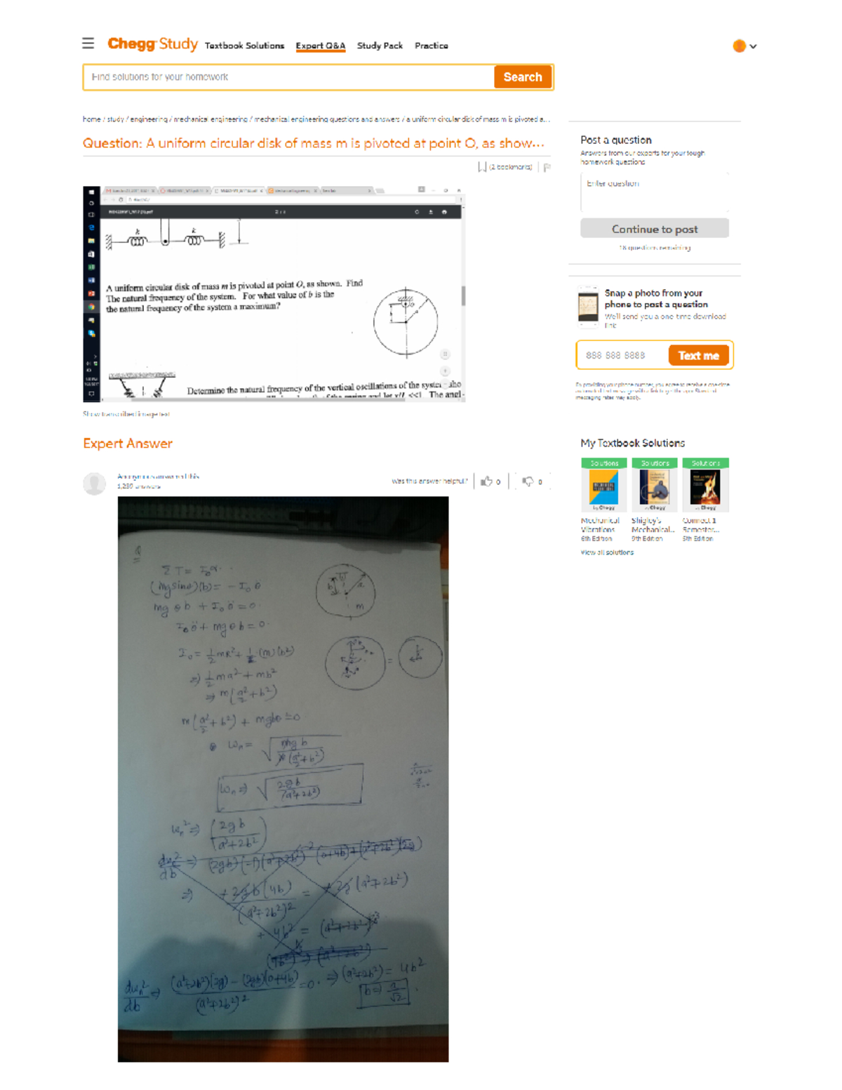 Screencapture-chegg-homework-help-questions-and-answers-uniform-circular-disk-mass-m-pivoted ...