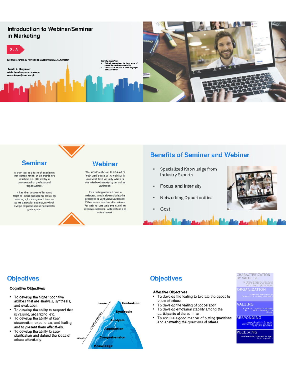 Special topics - PPts - Introduction to Webinar/Seminar in Marketing ...