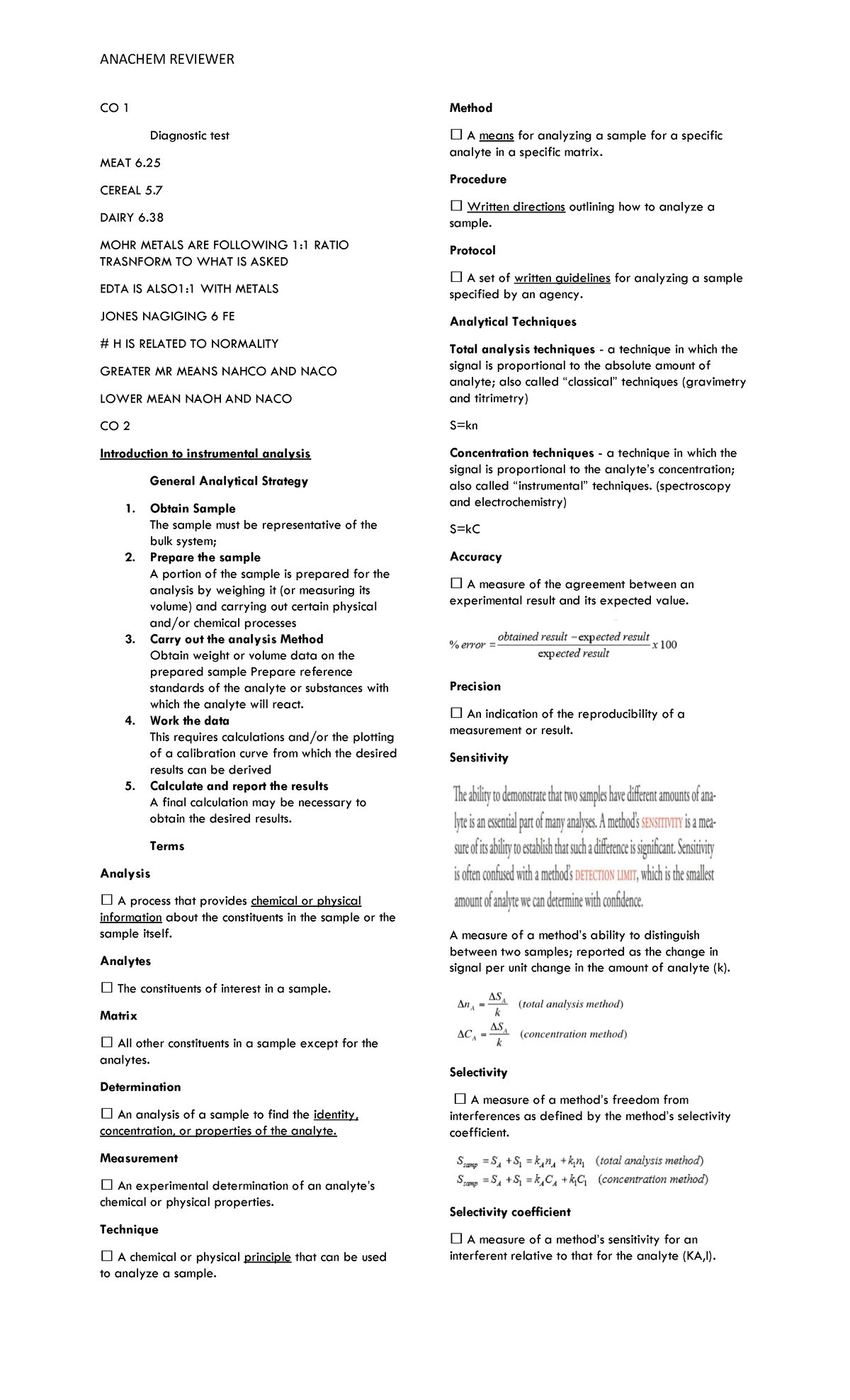 Anachem 2 Lect Reviewer Warning Tt Undefined Function 32 Warning Tt Undefined Function