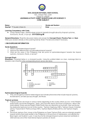UCSP Module 8 - Please give as much additional information as possible ...