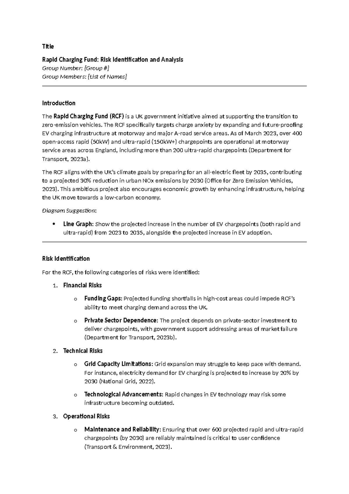 Risk Analysis draft - Risk management - Title Rapid Charging Fund: Risk ...