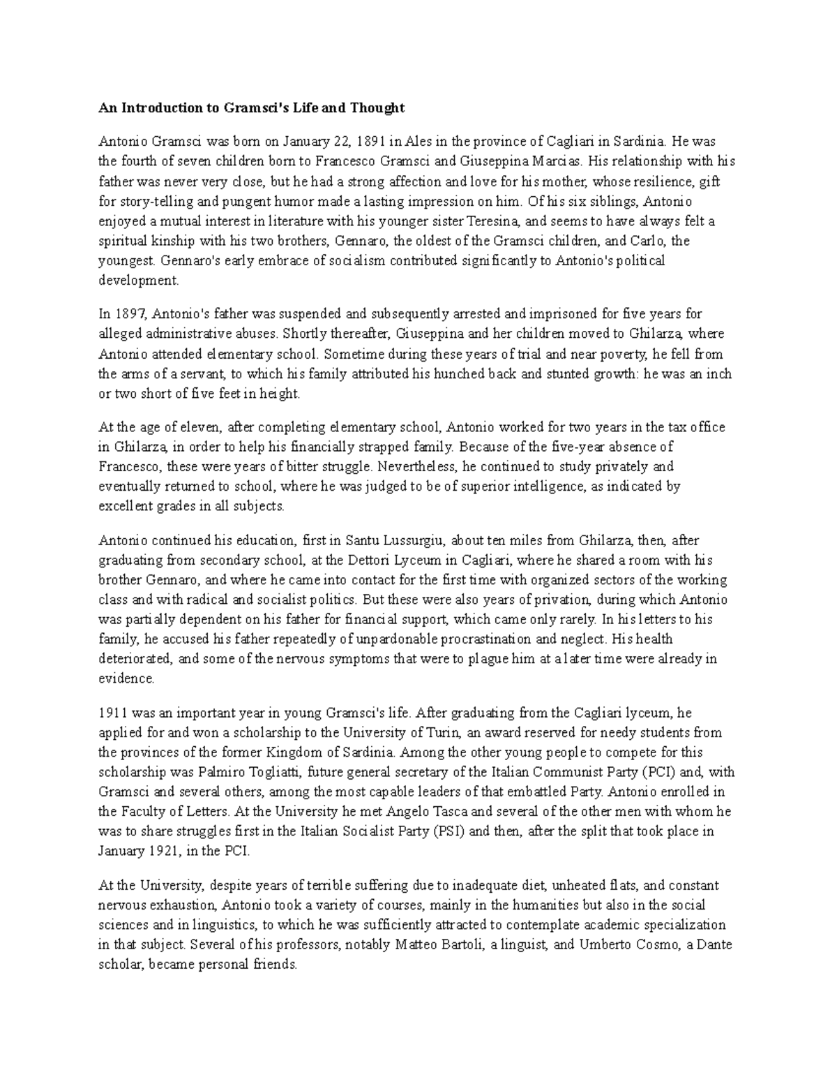 The Concepts of Ideology, Hegemony Gramsci - An Introduction to Gramsci ...