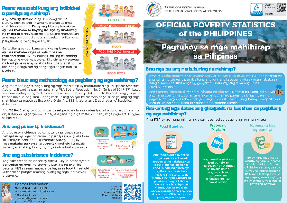 FAQ on Poverty Statistics Methodology - Filipino - Sino nga ba ang ...