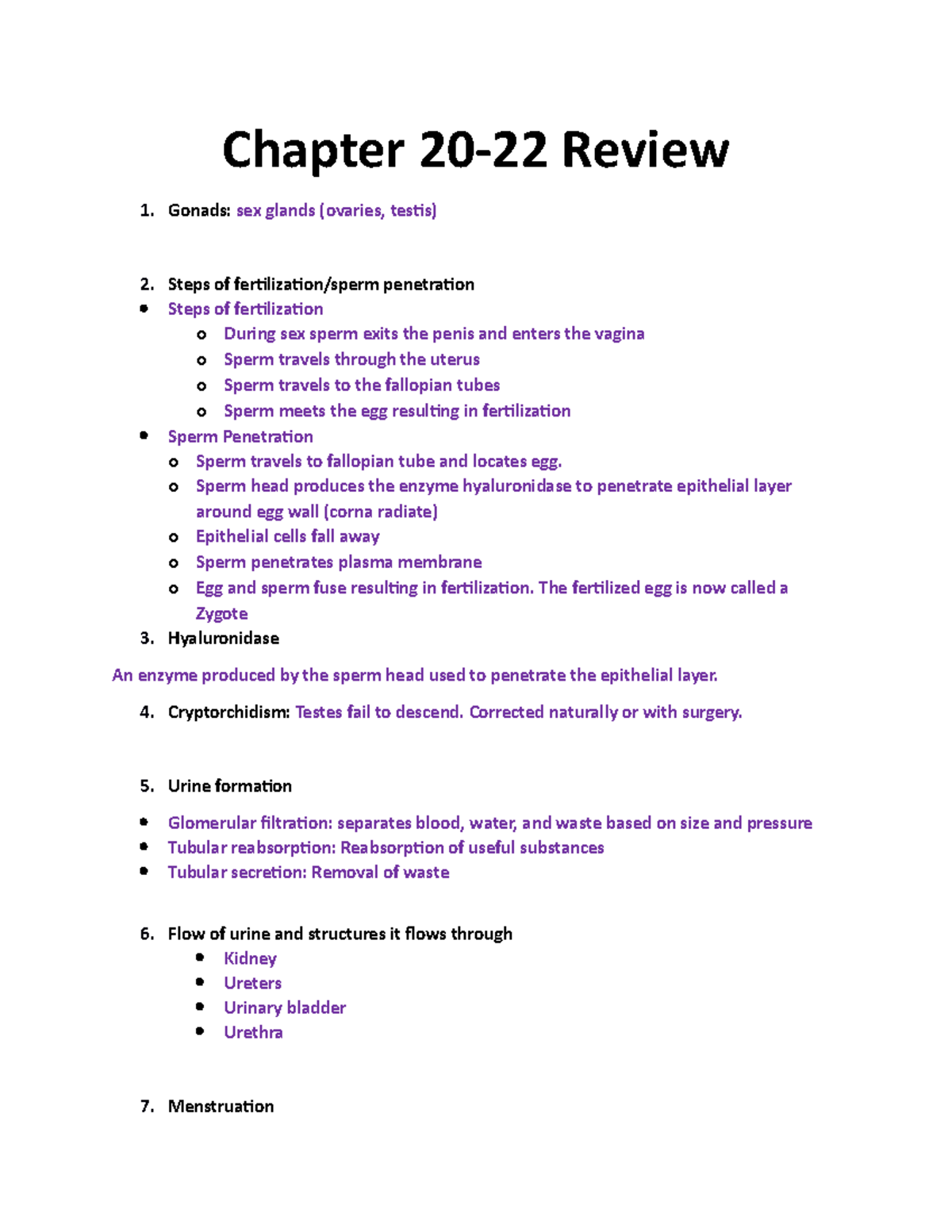 Chapter 20-22 Review - Lecture notes 21-22 - Chapter 20-22 Review ...