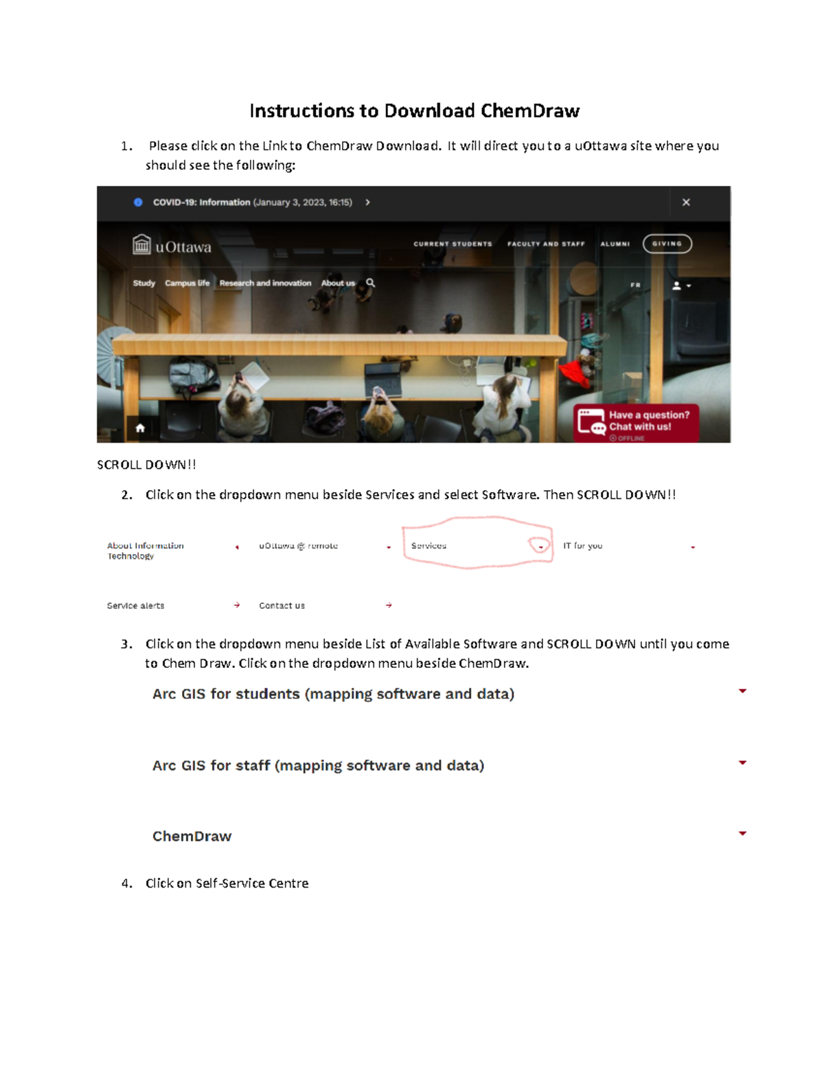 Instructions to Download Chem Draw 2023 f - Instructions to Download ...