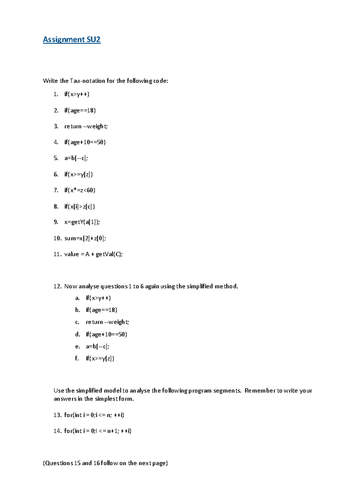 Cmpg 221 Assignment Su2 2024 Assignment Su Write The Tau Notation For