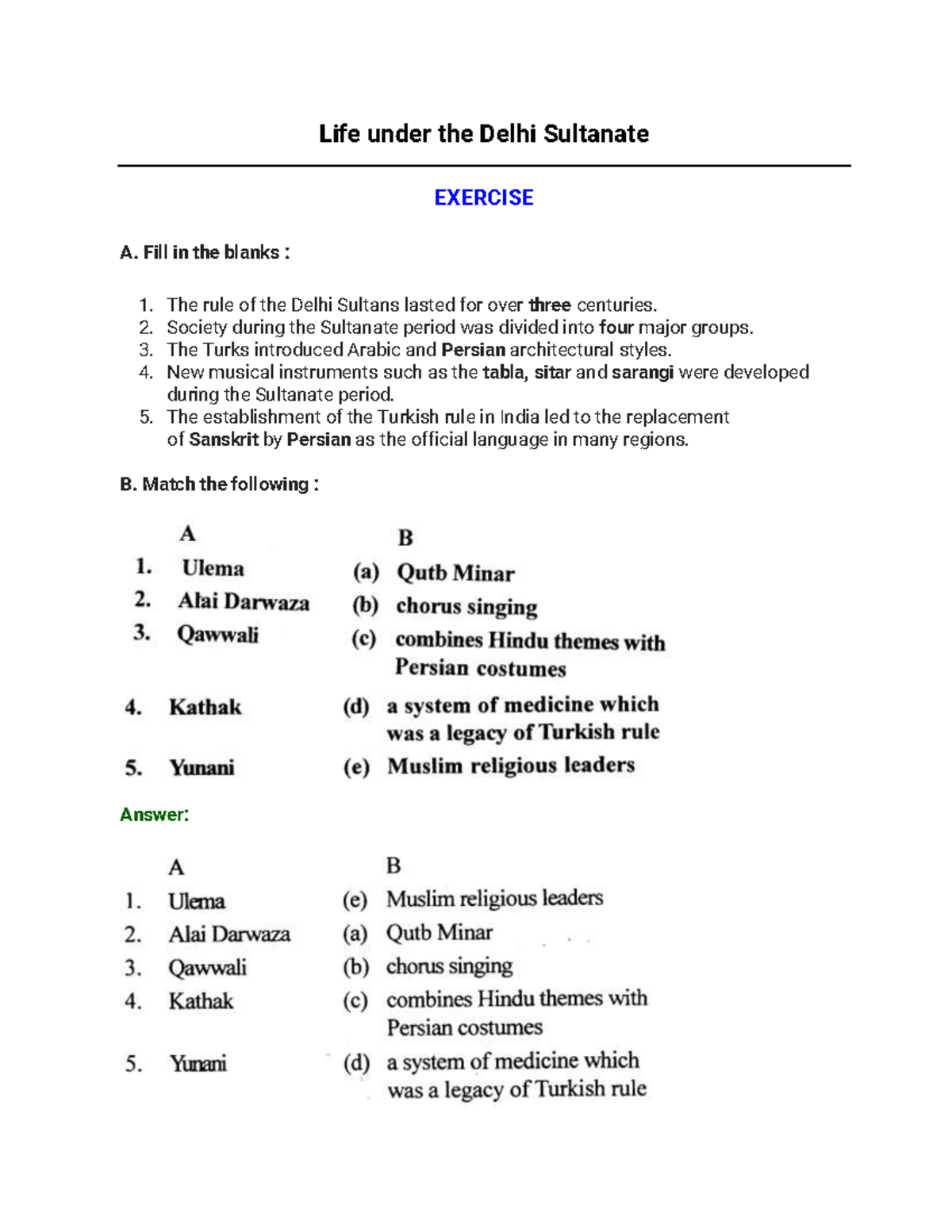 Life Under The Delhi Sultanate - ncertbooksolutions Life under the ...