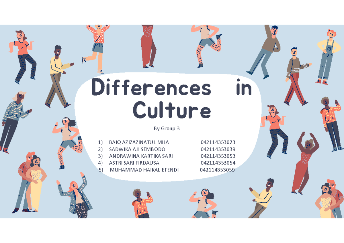 PPT Kelompok 3 - Differences in Culture - Differencesin Culture By ...