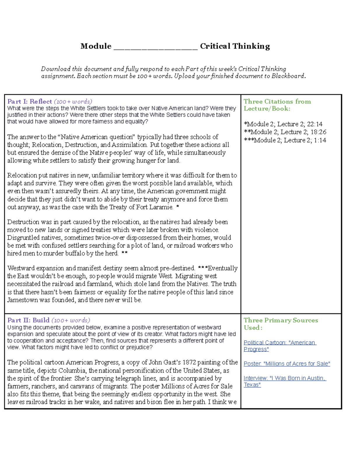 1662083132286105989327713148154 - Module _______________ Critical ...