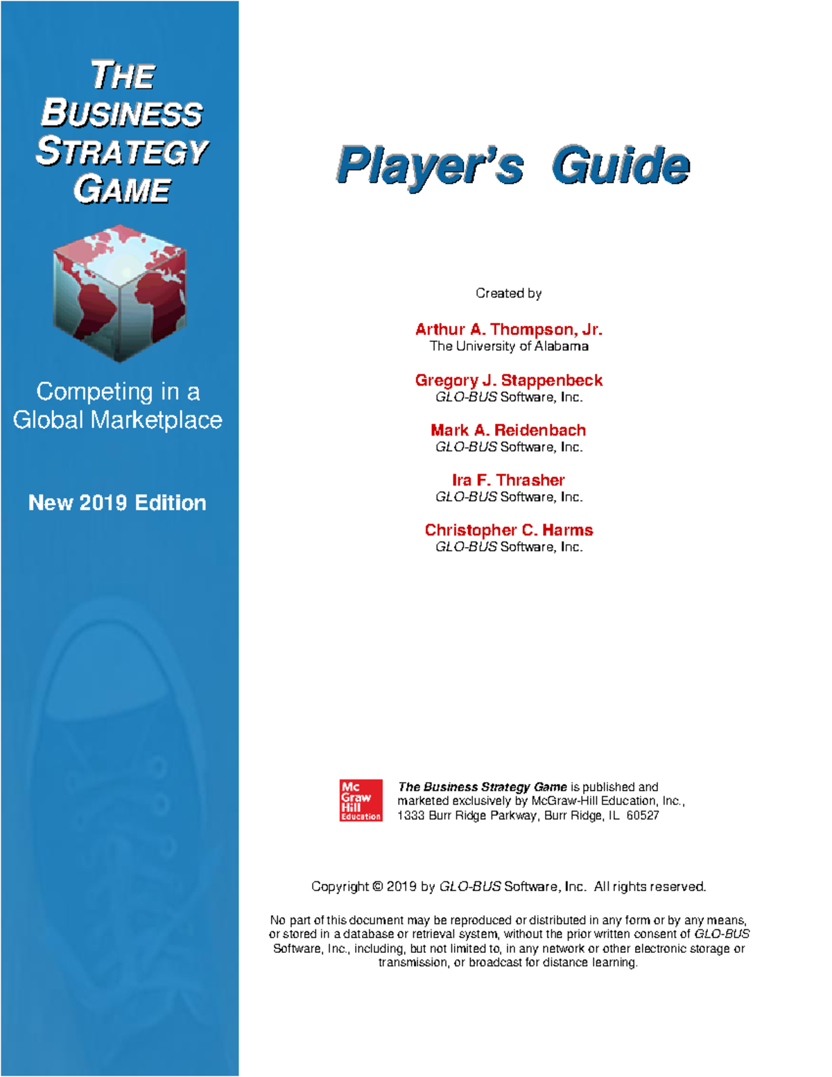 Players Guide-2019 - The business strategy game - THE BUSINESS STRATEGY ...