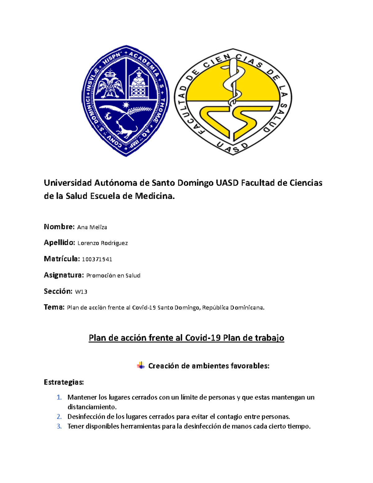Unidad 5 - Universidad Autónoma de Santo Domingo UASD Facultad de ...