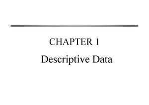 Tutorial Chapter 1 - Chapter 1: Introduction to Statistics DEC 2019 A group of researchers ...