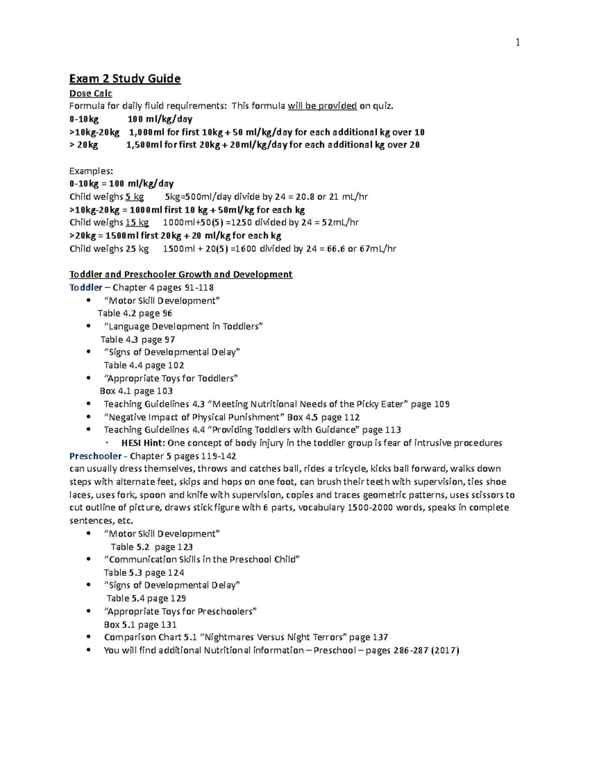 Examination Two - Study Guide 2023 - Exam 2 Study Guide Dose Calc ...