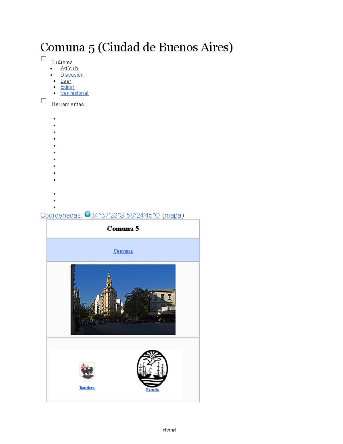 Comuna 5 - Investigacion - Comuna 5 (Ciudad de Buenos Aires) 1 idioma ...