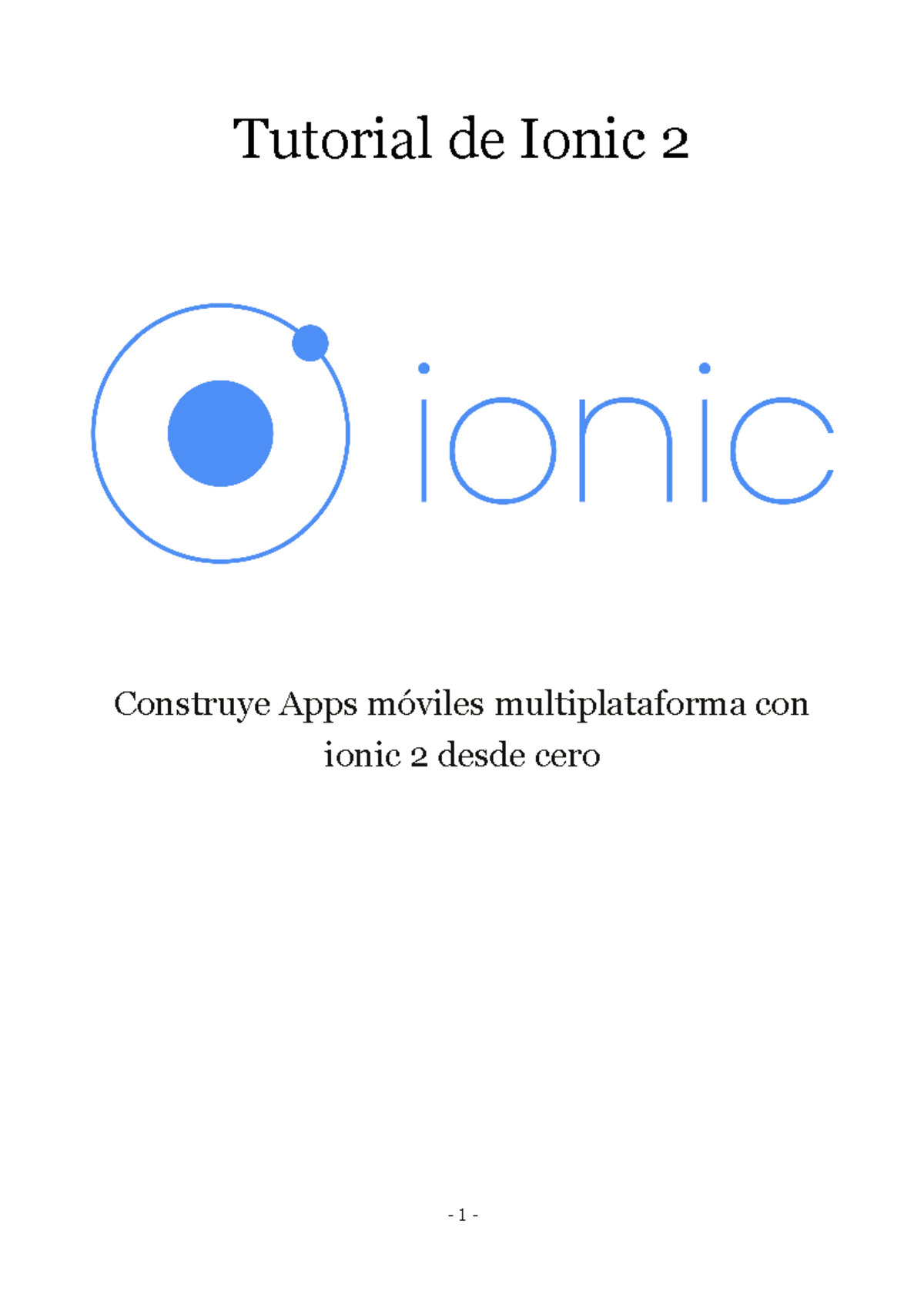 Tutorial Ionic 2 - pdf - Tutorial de Ionic 2 Construye Apps móviles ...