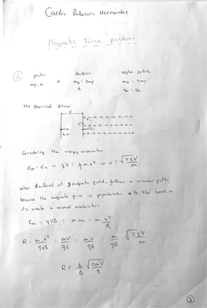 Prob mag sources - Ejercicios para resolver - Magnetic Field Sources ...