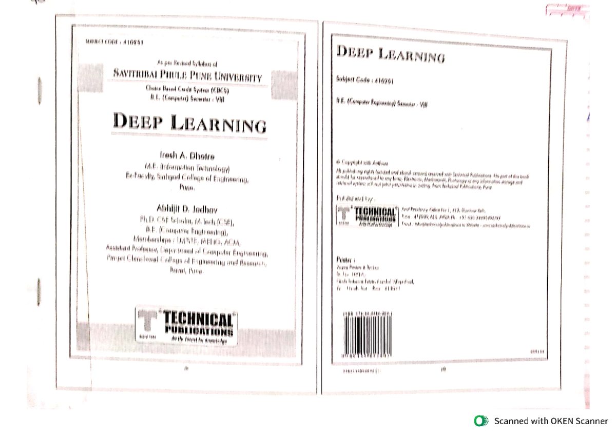 Deep Learning technical - Computer Science - Studocu